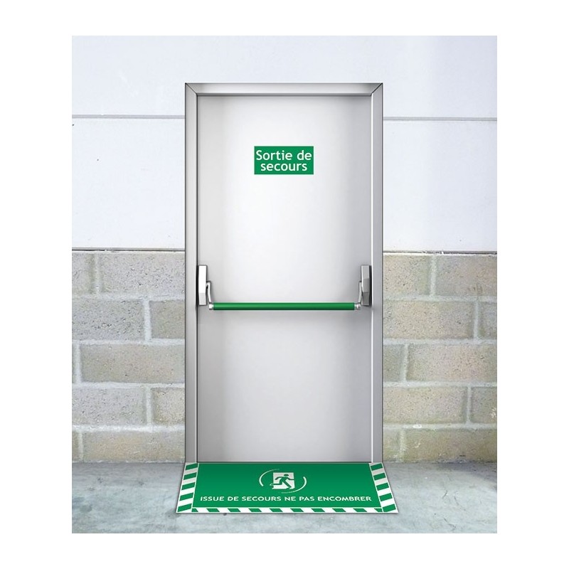 Signalisation au sol pour issue de secours